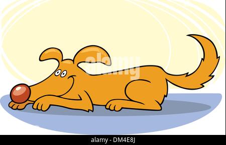 cartoon illustration of dog doing tricks Stock Vector Image & Art - Alamy