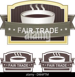 Coffee market shop and cafe label collection on chalkboard. Vector ...