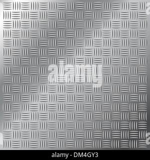 Vector illustration of stainless metal large cross hatch tread ...