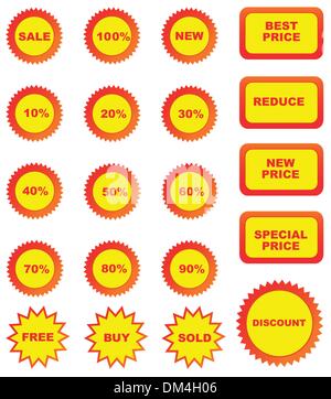 Set of color price tags Stock Vector Image & Art - Alamy