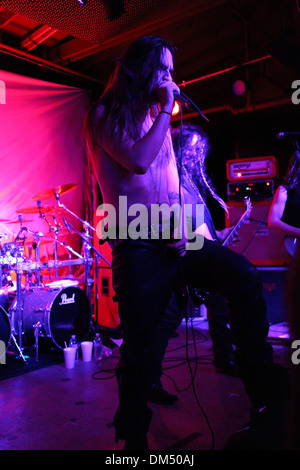 Finntroll singer on stage performing Stock Photo - Alamy