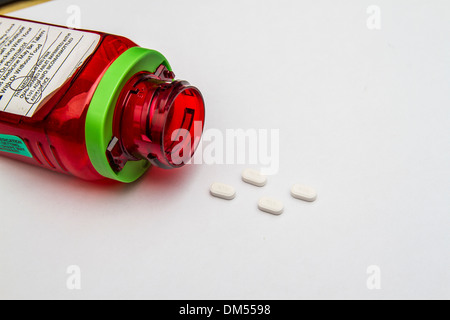 Four Zetia pills, a Cholesterol lowering drug which blocks absorption ...