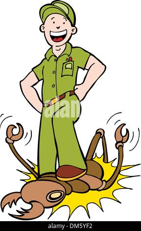 exterminator vector cartoon Stock Vector Image & Art - Alamy