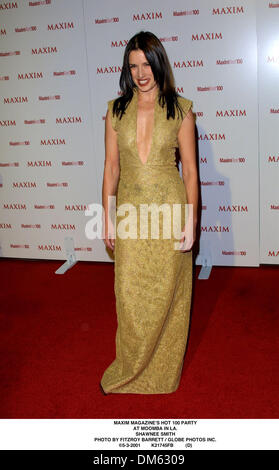 May 3, 2001 - MAXIM MAGAZINE'S HOT 100 PARTY.AT MOOMBA IN LA..SHAWNEE ...