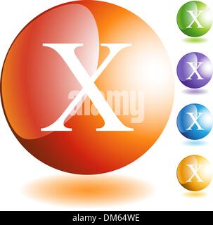 Chi greek letter icon, Chi symbol vector illustration Stock Vector ...