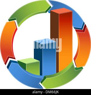 Process Bar Graph - 3D Stock Vector Image & Art - Alamy