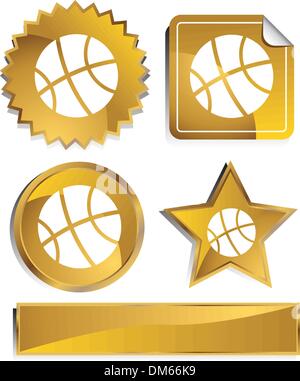 Gold stars vector round icons set Stock Vector Image & Art - Alamy