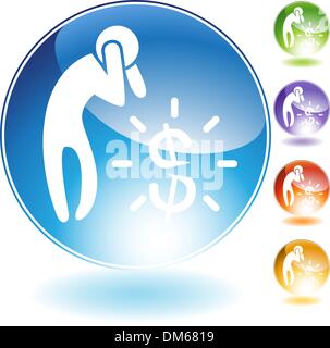 Money Problem Icon Stock Vector Image & Art - Alamy