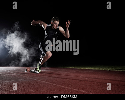 sportsman, sprinting, start position, athlete, athletes, sportsmen ...