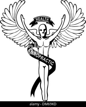 Hand drawn image of the chiropractic symbol Stock Vector Image & Art ...