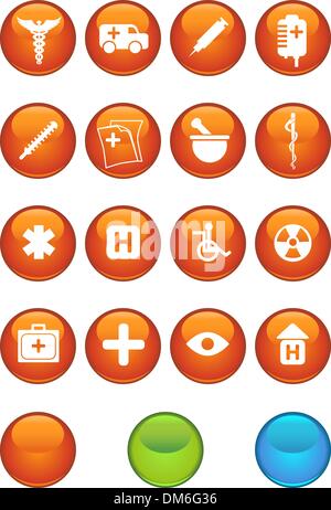 Medical Icons - Round Stock Vector Image & Art - Alamy