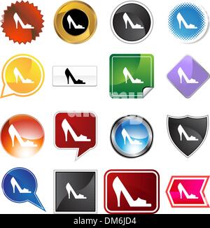Open Toe Shoe Stock Vector Image & Art - Alamy