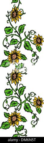 Flowers seamless background clipart banner design. Floral seamless ...