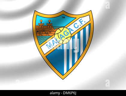 Malaga CF flag icon logo symbol emblem Stock Photo - Alamy