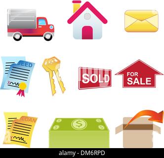 Set of 10 real estate icons Stock Vector Image & Art - Alamy