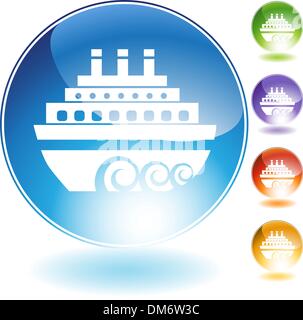 Ship white icon Stock Vector Image & Art - Alamy