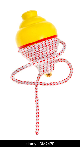 traditional whipping toy - trompo isolated on white background Stock ...