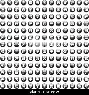 170 icons set Stock Vector Image & Art - Alamy