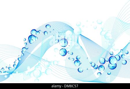 water drops with waves line style icon vector illustration design Stock ...