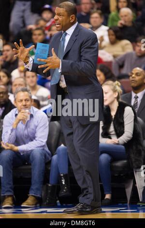 Philadelphia 76ers head coach Doc Rivers in action during Game 1 in the ...