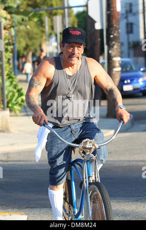 Danny Trejo riding his Classic Beach Cruiser Los Angeles, California ...