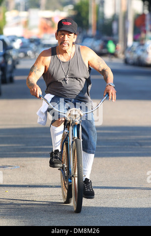 Danny Trejo riding his Classic Beach Cruiser Los Angeles, California ...