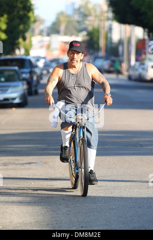 Danny Trejo riding his Classic Beach Cruiser Los Angeles, California ...