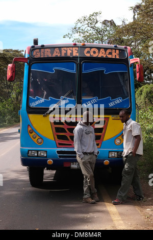 Safari bus at the Ngorongoro Conservation Area Tanzania Eastern Africa ...