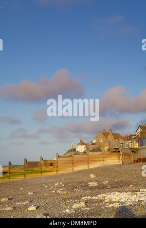groyne and beach sheringham norfolk Stock Photo - Alamy
