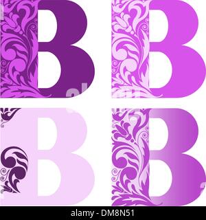 abstract color alphabet capital letters vector illustration Stock ...