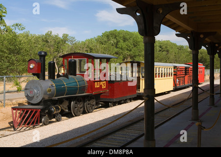 Train at station, Tingley Beach, Albuquerque, New Mexico USA Stock ...