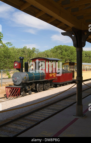Train at station, Tingley Beach, Albuquerque, New Mexico USA Stock ...