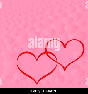 pink hearts abstract background with vibrant colors love concept ...
