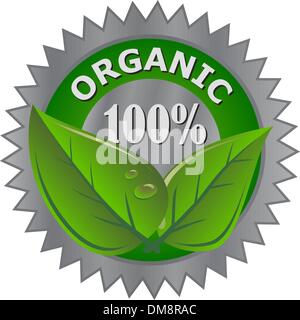 certified organic product label warning color icon vector. certified ...