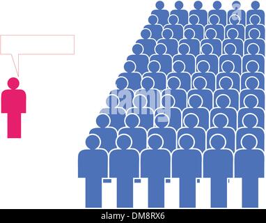 The concept on "Anyone can". Symbol of man. Vector Stock Vector Image ...