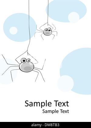 vector hanging spiders Stock Vector Image & Art - Alamy