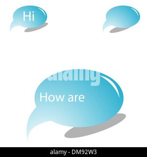 blue text bubbles, vector art illustration, for more text bubbles ...