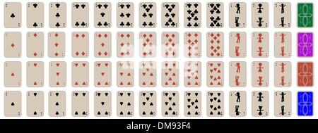 complete set of kids playing cards Stock Photo - Alamy