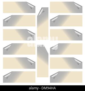 fresh rectangular labels, vector art illustration Stock Vector Image ...