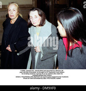 Queens NY 2000 Handcuffed and escorted by officers, 80 year old Abe ...