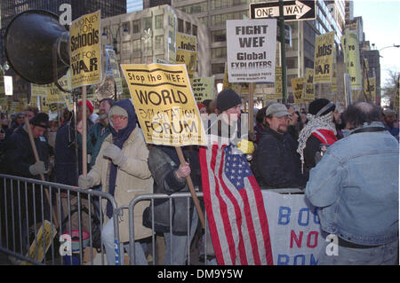 Feb. 2, 2002 - Nyc, NY - Feb 2 2001 New York City Demonstrators line ...