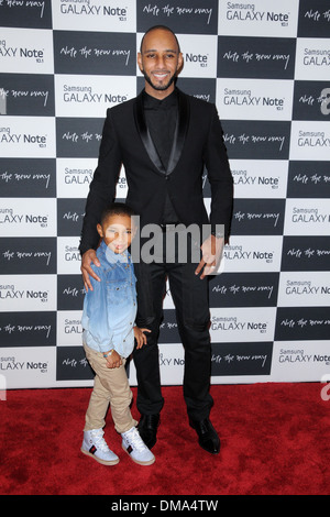 Swizz Beatz with his son KJ launch of Samsung Galaxy Note 10.2 ...