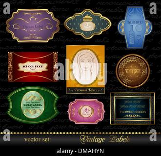 Set of colored decorative ornamental border with corner. Triangular ...