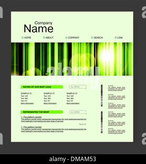 green abstract background with flash in perspective - vector - eps 10 ...