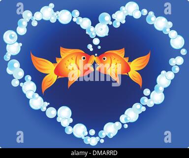 couple goldfish in an aquarium Stock Vector Image & Art - Alamy