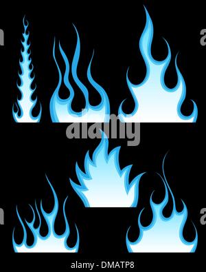Set of different fire patterns for design use Stock Vector Image & Art ...