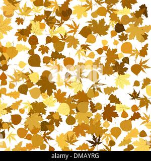 Gold autumn background with leaves. EPS 8 Stock Vector Image & Art - Alamy