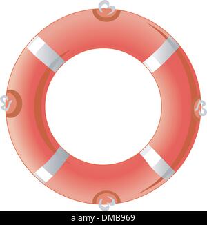 Red life buoy. Nautical safety. Lifeguard lifesaver. life guard. Vector ...
