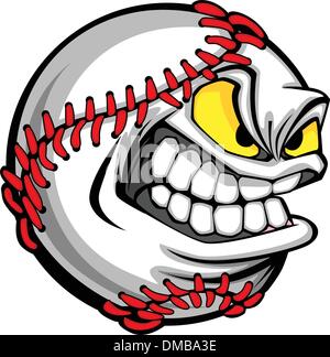 Vector illustration of Baseball Cartoon Ball Stock Vector Image & Art ...