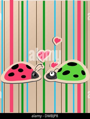 ladybugs in love Stock Vector Image & Art - Alamy
